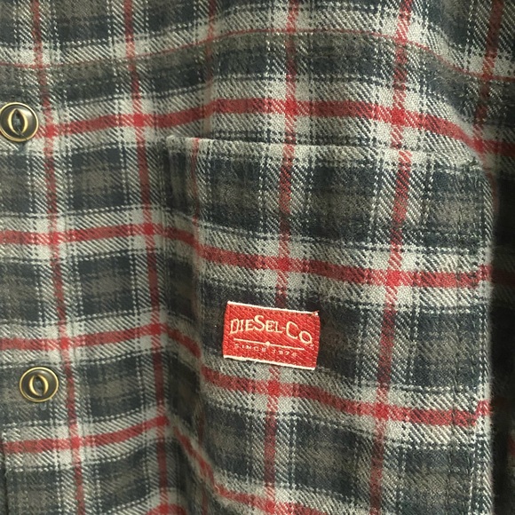 Diesel | Shirts | Mens Diesel Flannel Shirt Sz Large | Poshmark